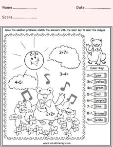 Best Free Kindergarten Spring Worksheets - Edukidsday.com