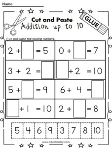 Free Printable Addition 1 Digit Worksheets - Edukidsday.com